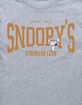 PEANUTS Snoopy's Strength Club Unisex Kids Tee - HEATHER GRAY | Tillys