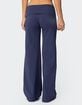 EDIKTED Wide Leg Fold Over Pants - NAVY - XL | Tillys