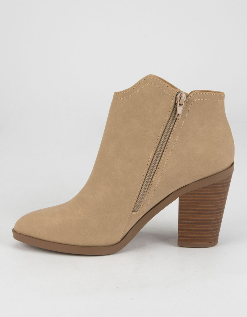SODA Womens Natural Ankle Booties - NATURAL - 7 | Tillys