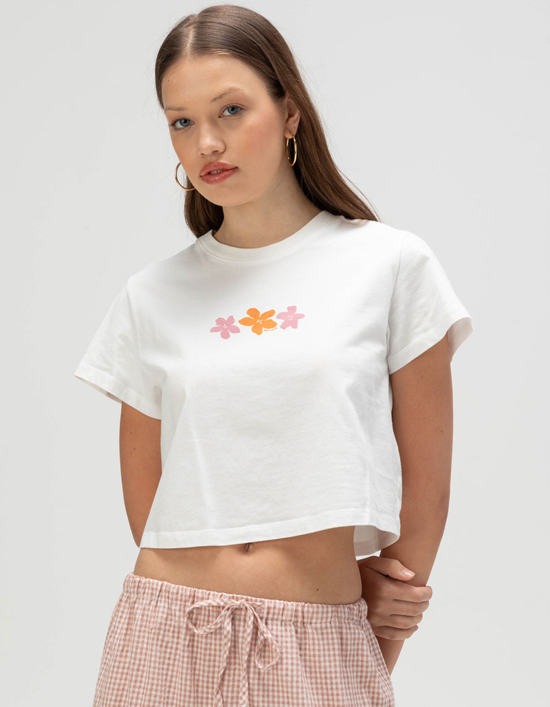 RHYTHM Bora Bora Womens Crop Tee - WHITE - L | Tillys