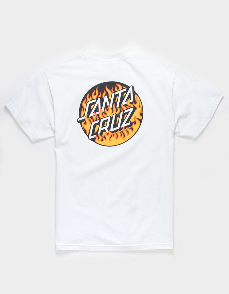 SANTA CRUZ Blaze Dot Mens Tee - WHITE - S | Tillys