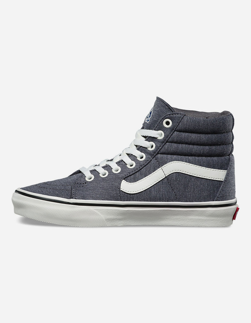VANS Jersey Sk8-Hi Grey & Snow White Womens Shoes - GREY/SNOW WHITE - 7 ...
