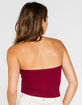 BOZZOLO Cropped Womens Burgundy Halter Top - BURGUNDY | Tillys