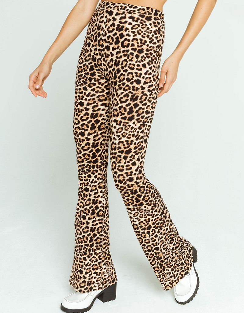Sky And Sparrow Leopard Womens Flare Pants Leopard Tillys