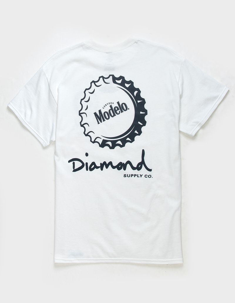 DIAMOND SUPPLY CO. x Modelo Bottle Mens Tee - WHITE - XL | Tillys