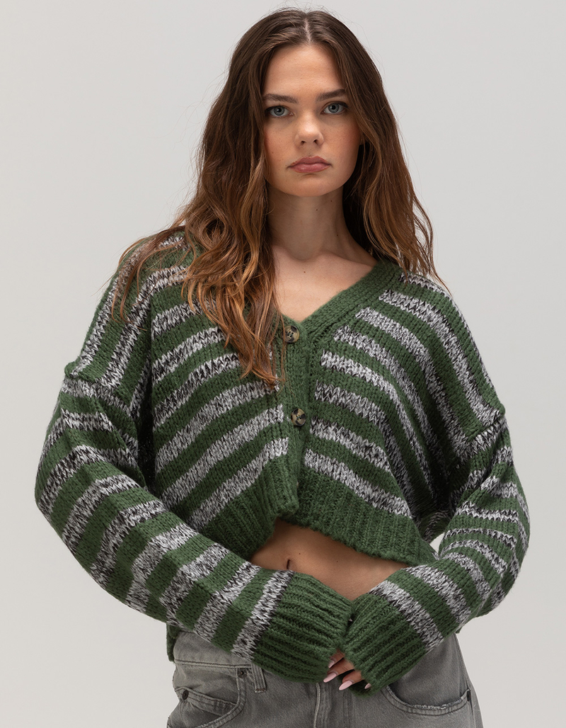 BDG Urban Outfitters Laguna Womens Cardigan - GREEN COMBO | Tillys