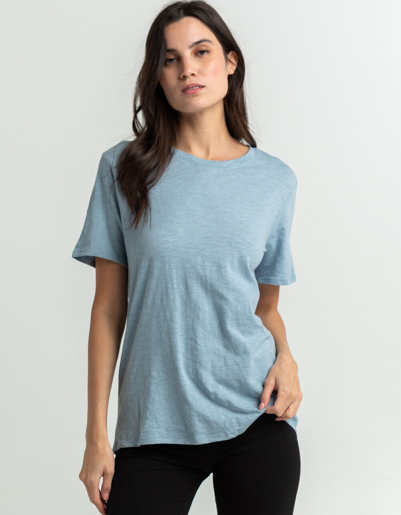 FULL TILT Essentials Slub Womens Tee - BLUE - XL | Tillys