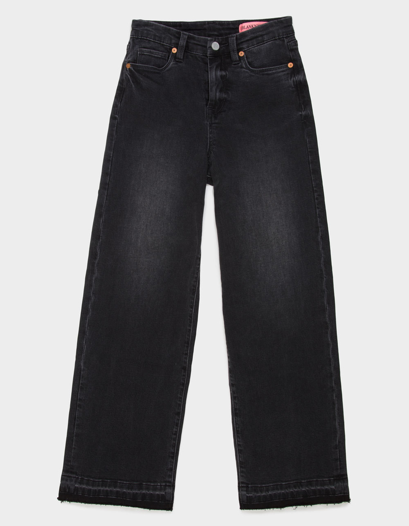 BLANK NYC Jet Setting Girls Wide Leg Jeans - WASHED BLACK | Tillys