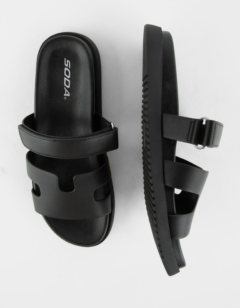 SODA Bianca Womens Slide Sandals - BLACK | Tillys