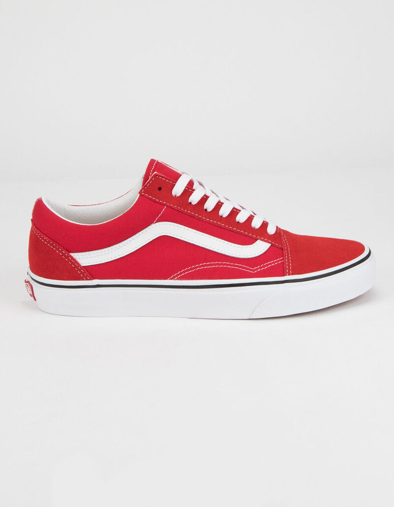 VANS Old Skool Racing Red & True White Shoes - RED - 351355300