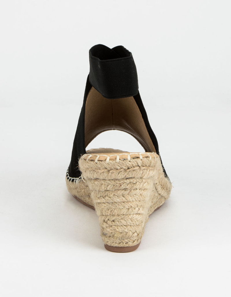 DELICIOUS Broom Black Womens Espadrille Wedges - BLACK | Tillys