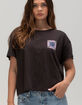 ROXY Wave Block Womens Crop Tee - BLACK | Tillys