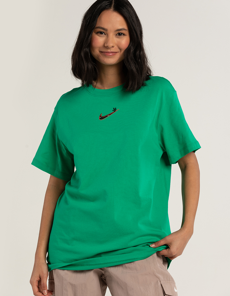 NIKE Sportswear Fiber Flower Womens Boyfriend Tee - GREEN | Tillys