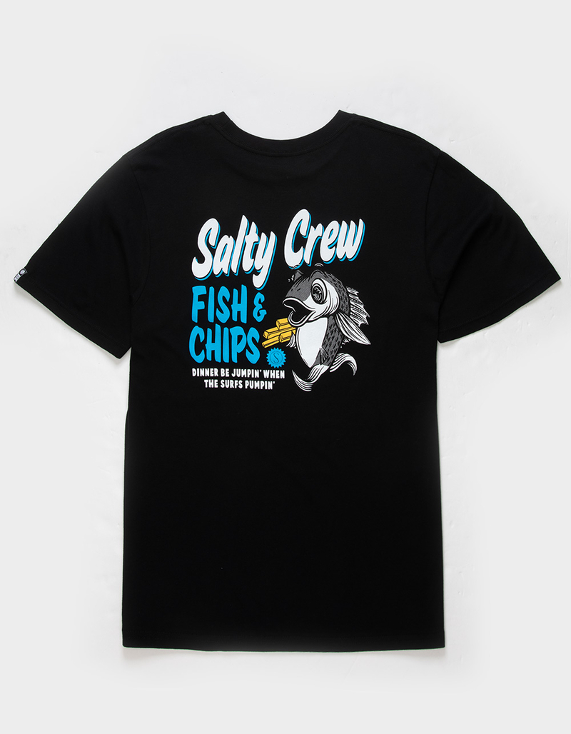 SALTY CREW Fish And Chips Boys Tee - BLACK | Tillys