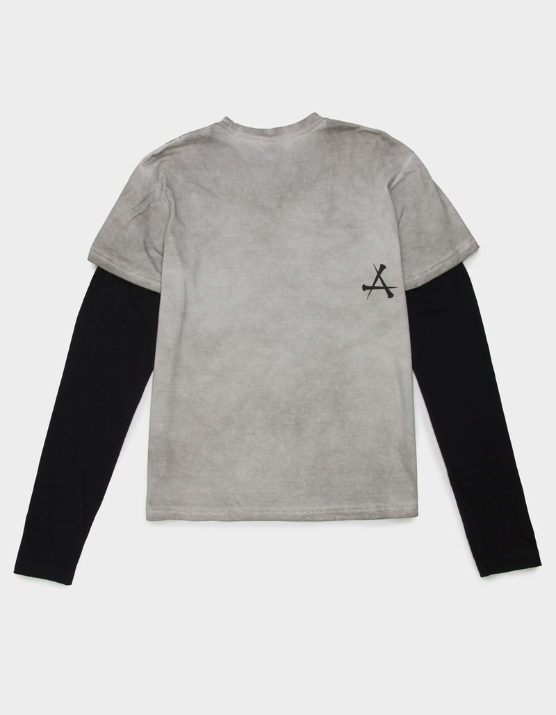 AFFLICTION River Styx Mens 2fer Long Sleeve Tee - LIGHT GRAY - XXL | Tillys