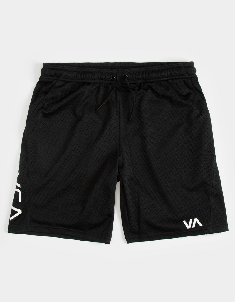 RVCA Sport VA Mens Black Mesh Shorts - BLACK | Tillys