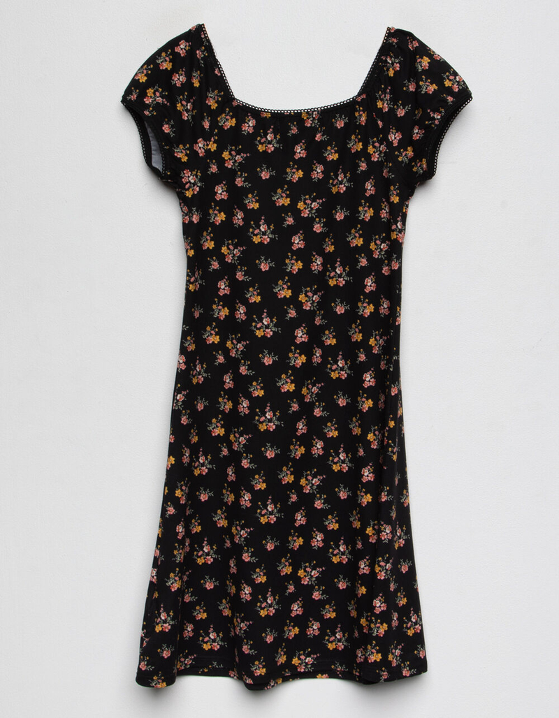 WHITE FAWN Emma Girls Dress - BLACK - XL | Tillys