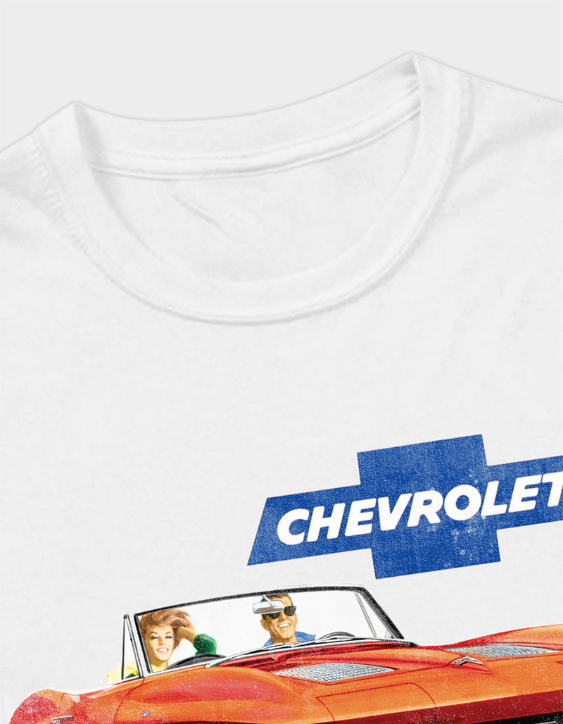 CHEVY Corvette Vintage Ad Mens Tee - WHITE - M | Tillys