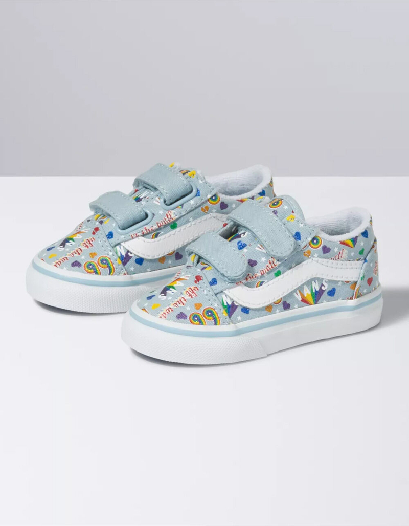 VANS Rainbow Vans Old Skool V Toddler Shoes - BLUE - 8 | Tillys