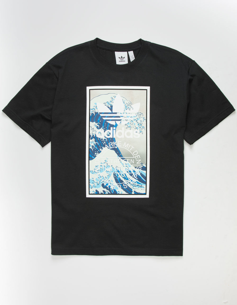 ADIDAS Tsunami Box Logo Mens T-Shirt - BLACK - M | Tillys