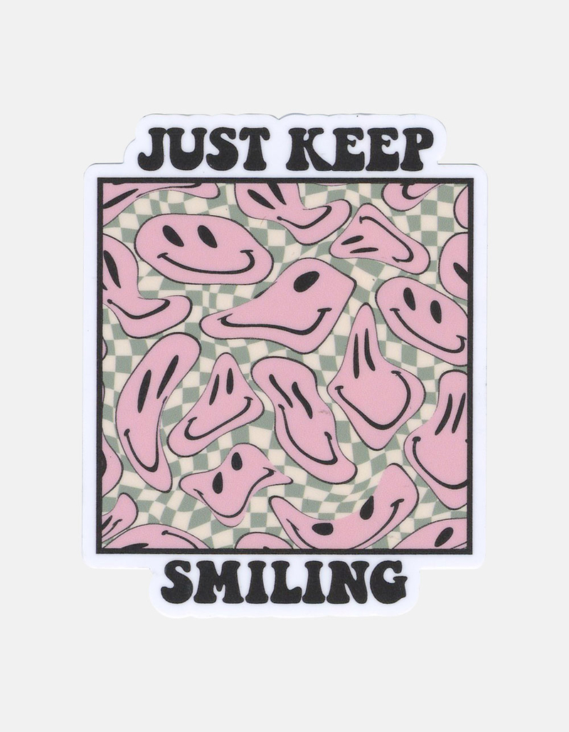 STICKER CABANA Just Keep Smiling Sticker - MULTI - ONE SIZE | Tillys