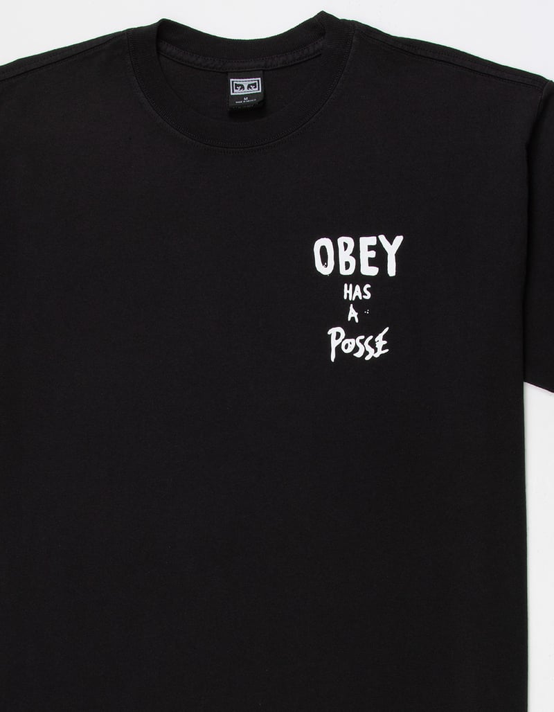 OBEY Has A Posse Mens Tee - BLACK - S | Tillys