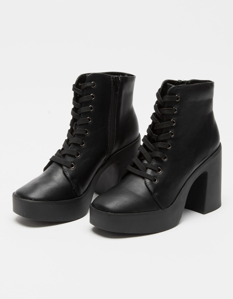 BAMBOO Platform Womens Combat Boots - BLACK | Tillys