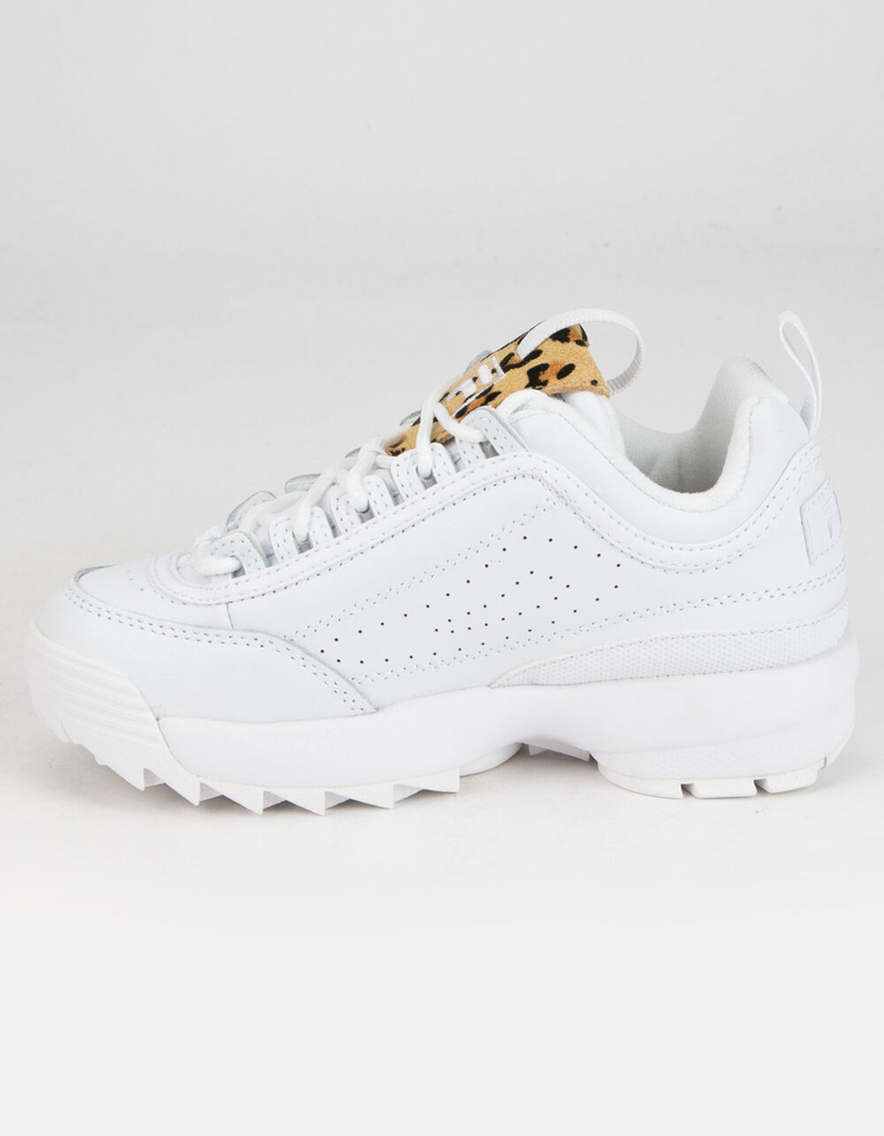 FILA Disruptor II Juniors Leopard Shoes - WHITE | Tillys