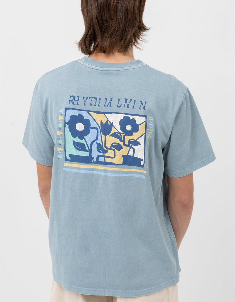 RHYTHM Flower Vintage Mens Tee - LIGHT BLUE - XL | Tillys