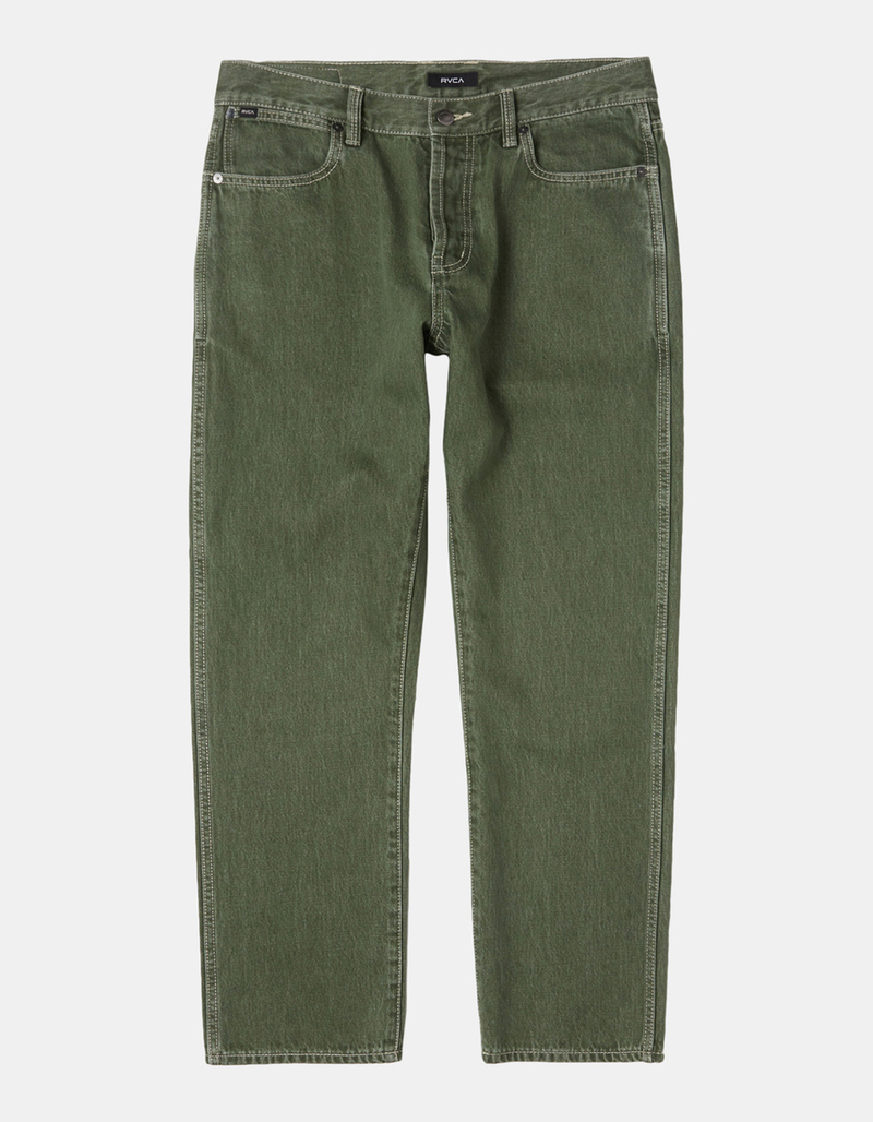 RVCA New Dawn Straight Fit Mens Denim Jeans - LT GREEN | Tillys