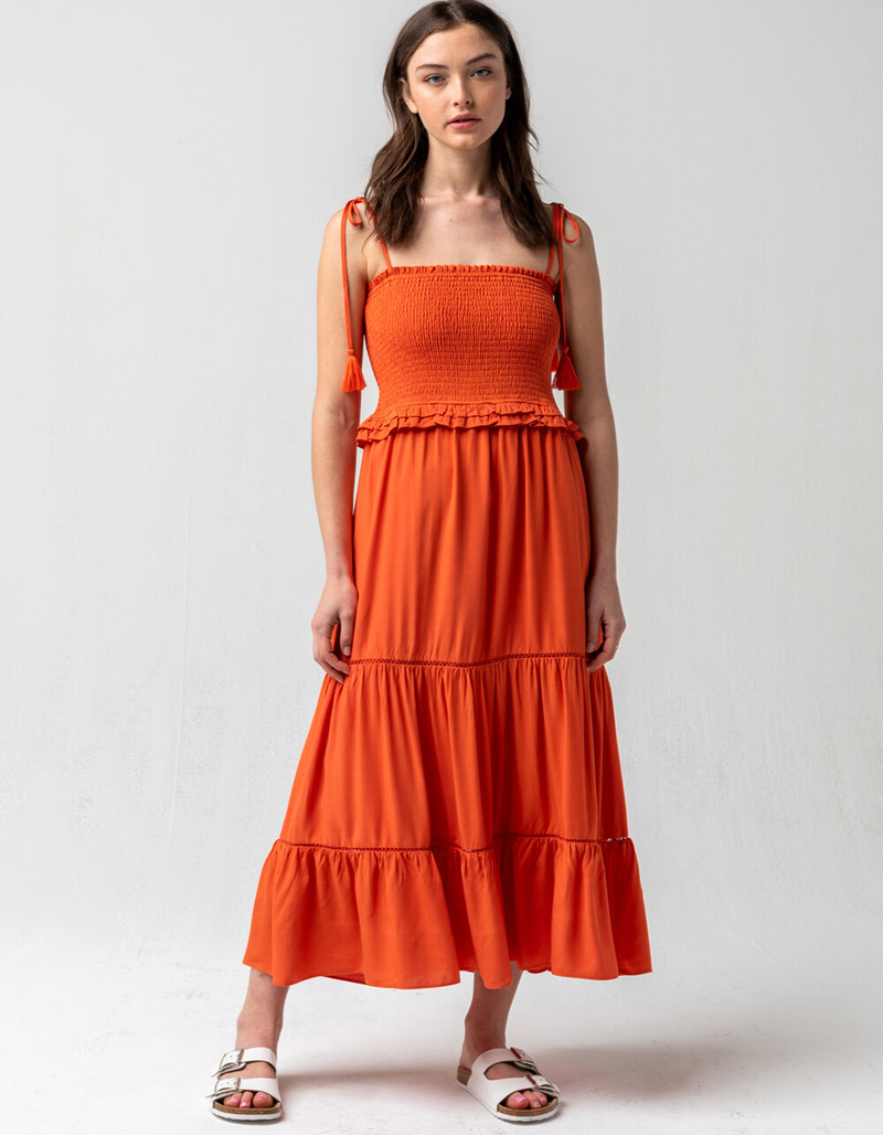LOST + WANDER Brightside Maxi Dress - ORANGE | Tillys