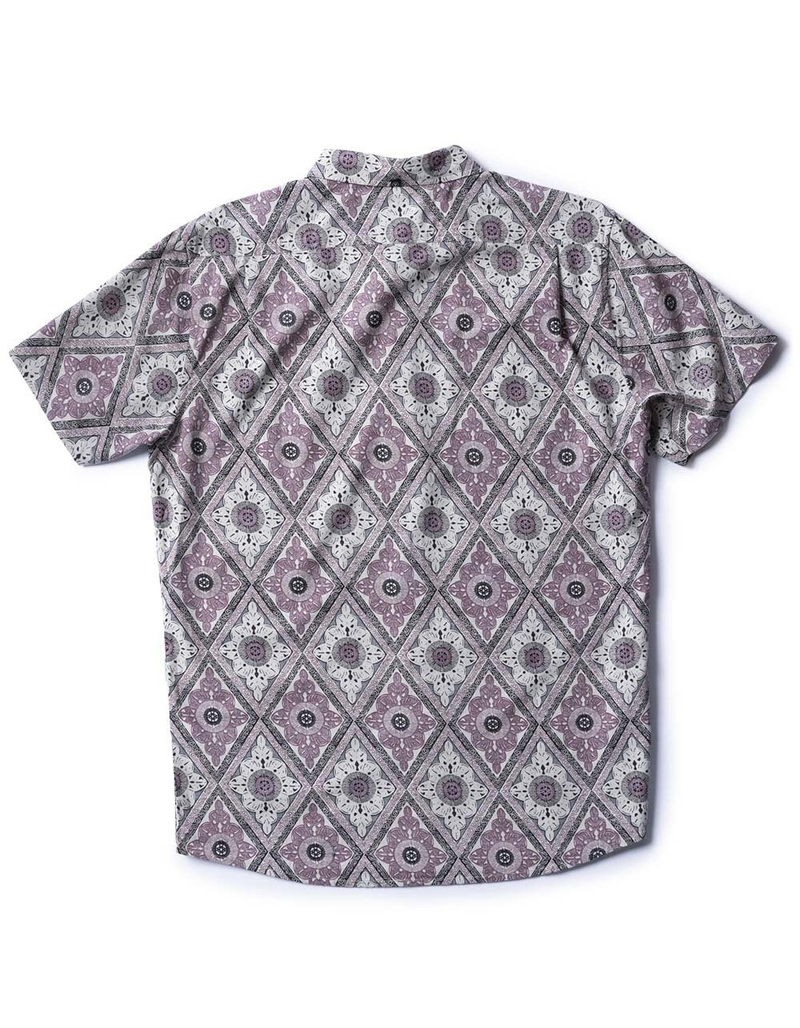 VISSLA Tangier Eco Mens Button Up Shirt - LT GRY/PINK | Tillys