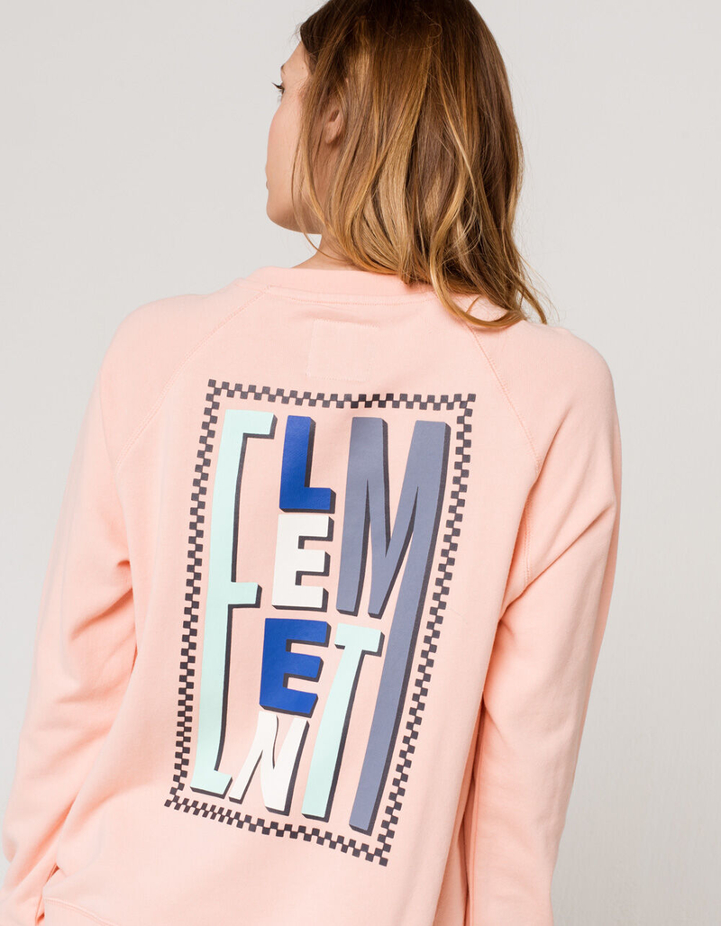 ELEMENT Branded Womens Sweatshirt - PEACH - XS | Tillys