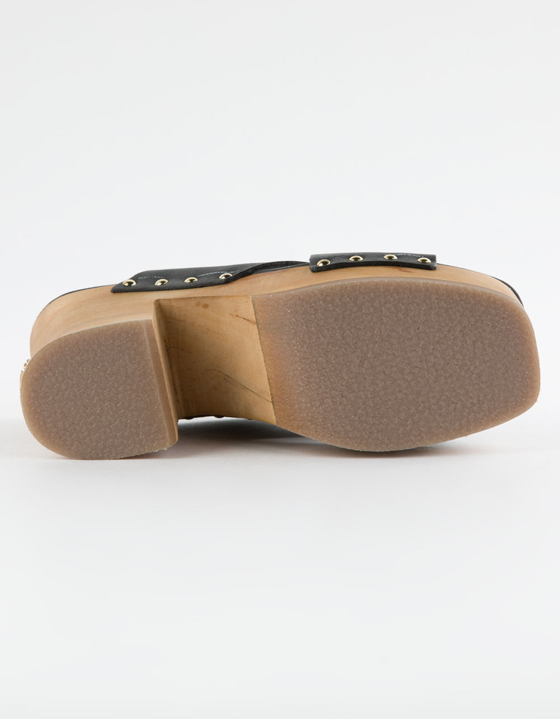 FREE PEOPLE Mallory Criss Cross Womens Platform Clogs - BLACK | Tillys