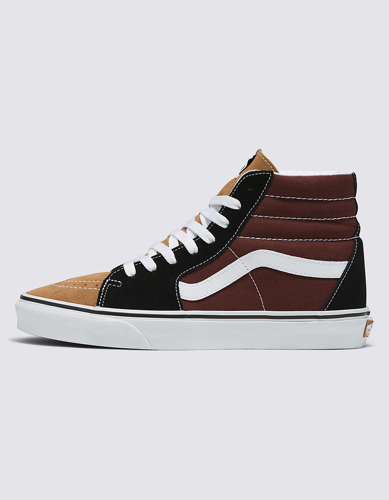 VANS Sk8-Hi Color Block Shoes - BLACK/BROWN | Tillys