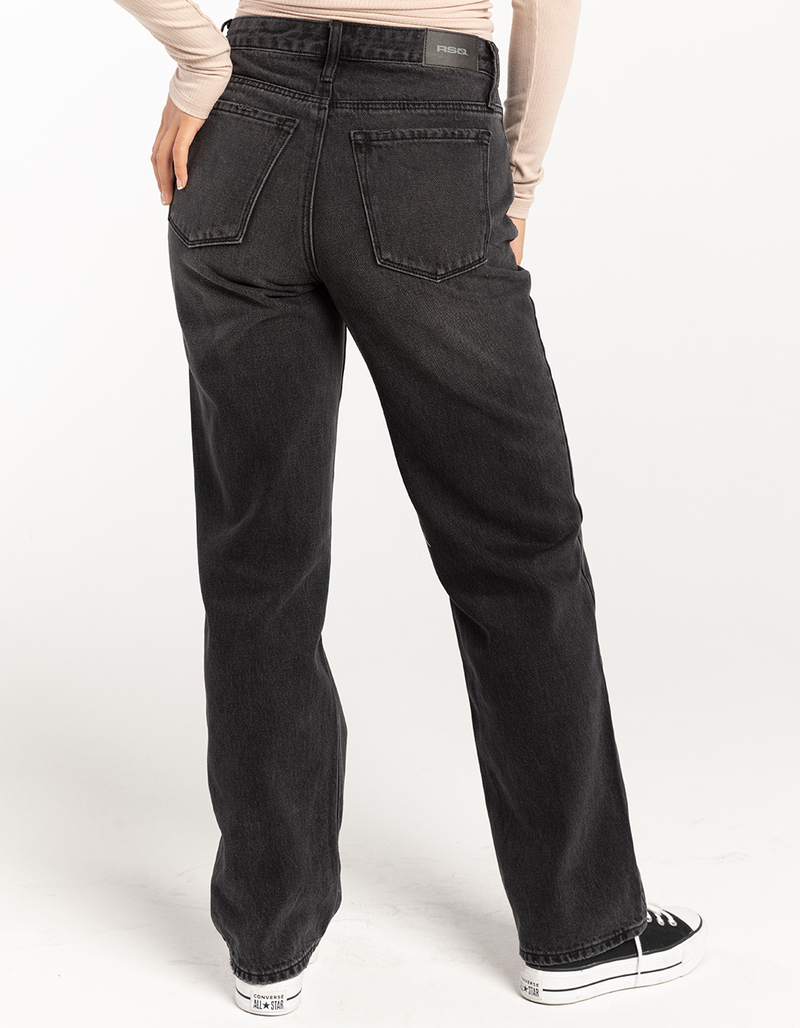 RSQ Womens Low Rise Straight Jeans - WASHED BLACK | Tillys