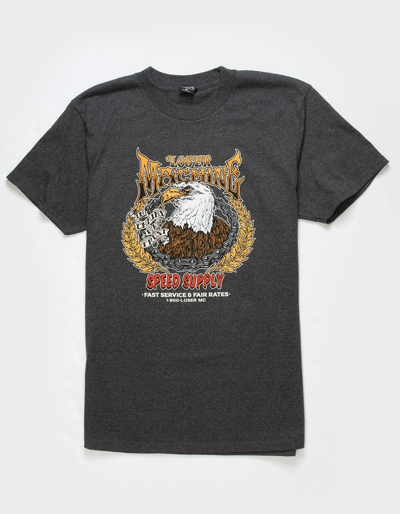 LOSER MACHINE Speed Supply Mens Tee - CHARCOAL | Tillys