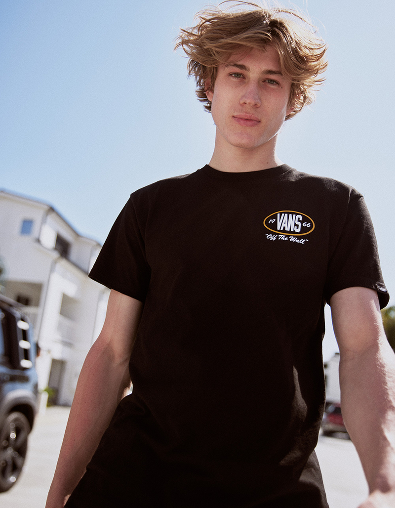 VANS Team Player Checkerboard Mens Tee - BLACK | Tillys