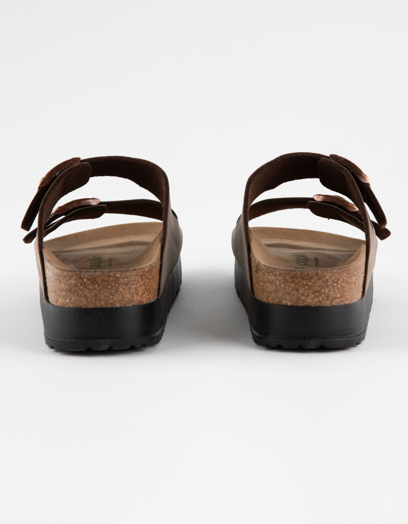 BIRKENSTOCK Papillio Arizona Vegan Flex Womens Platform Sandals - MOCHA ...