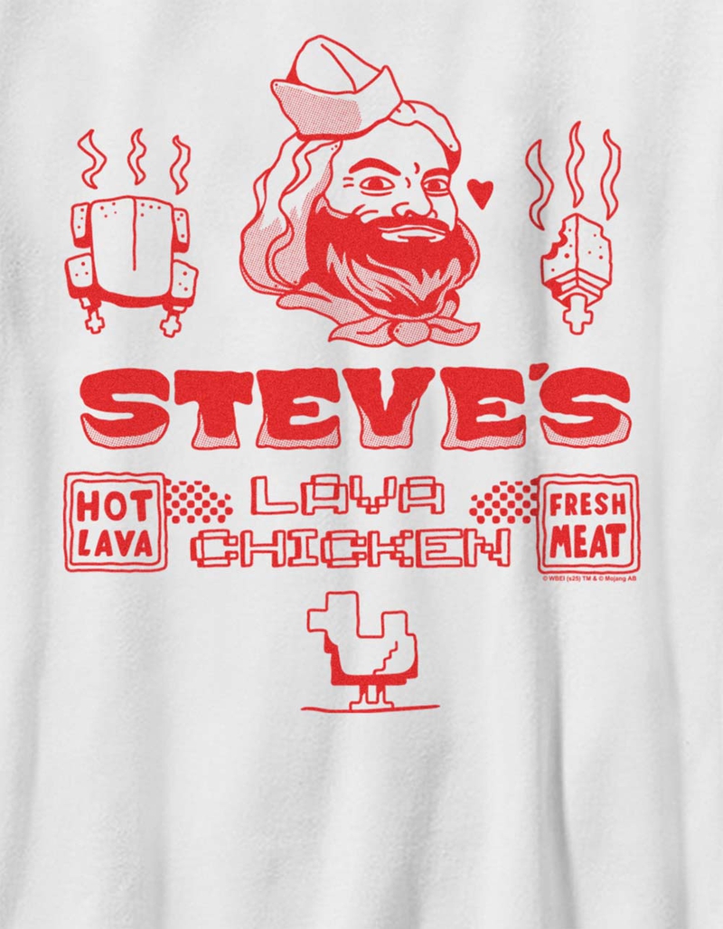 A MINECRAFT MOVIE Steve's Lava Chicken Unisex Kids Tee - WHITE | Tillys