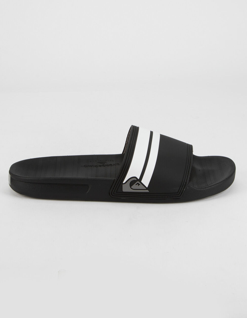 QUIKSILVER Rivi Mens Slide Sandals - BLACK/WHITE - 10 | Tillys