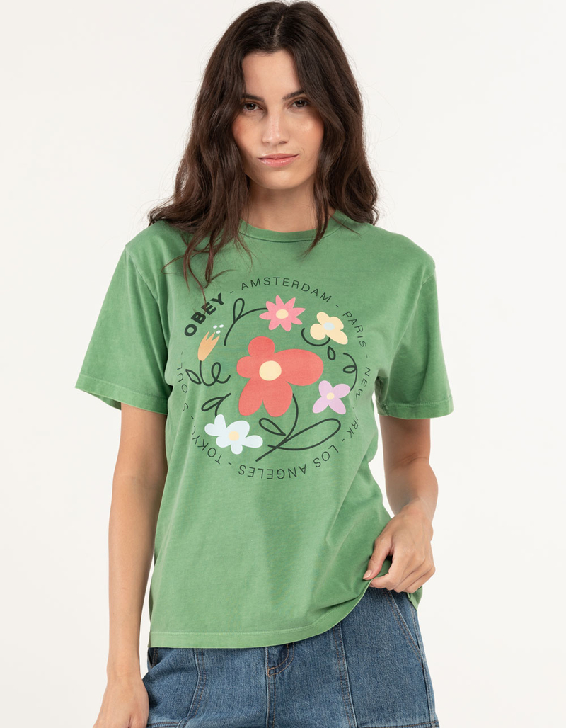 OBEY Flower Dance Womens Tee - JADE | Tillys
