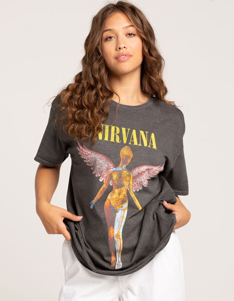 NIRVANA Angel Womens Tee - GRAY | Tillys