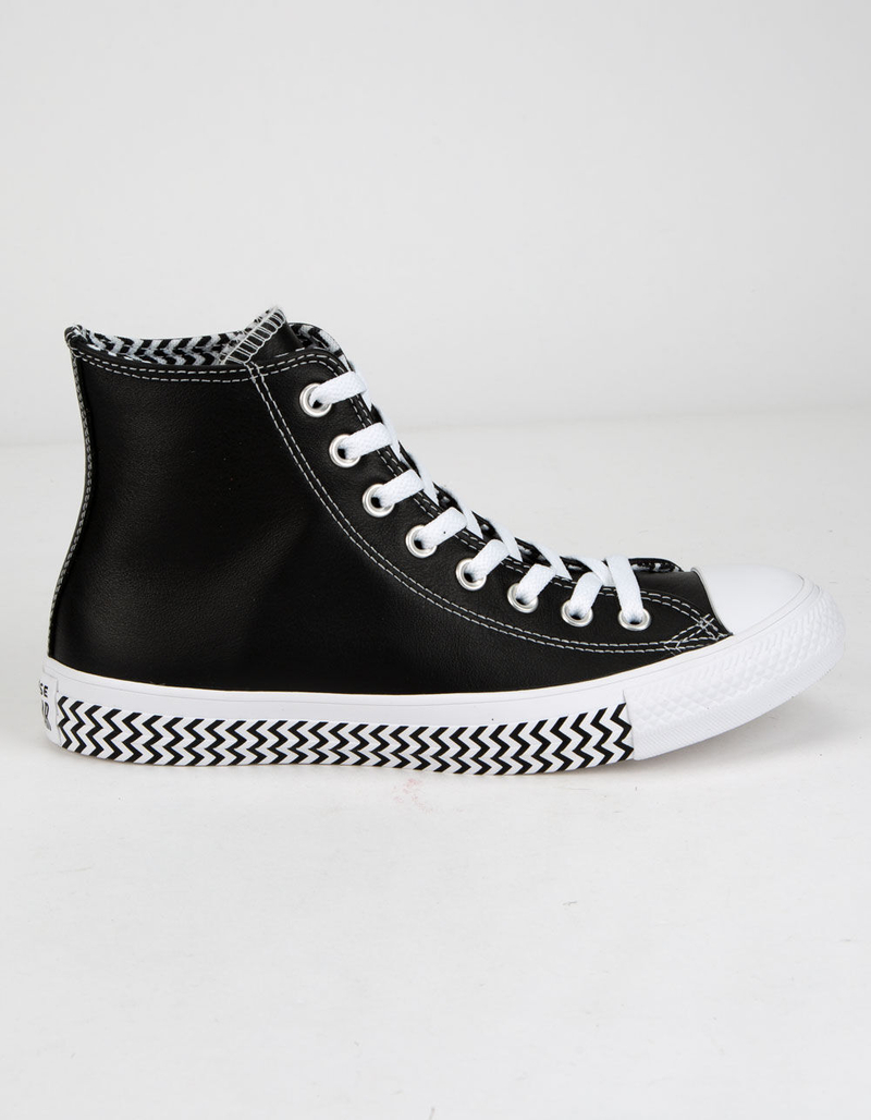 CONVERSE Mission V High Top Black & White Womens Shoes - BLK/WHT - 6.5 ...