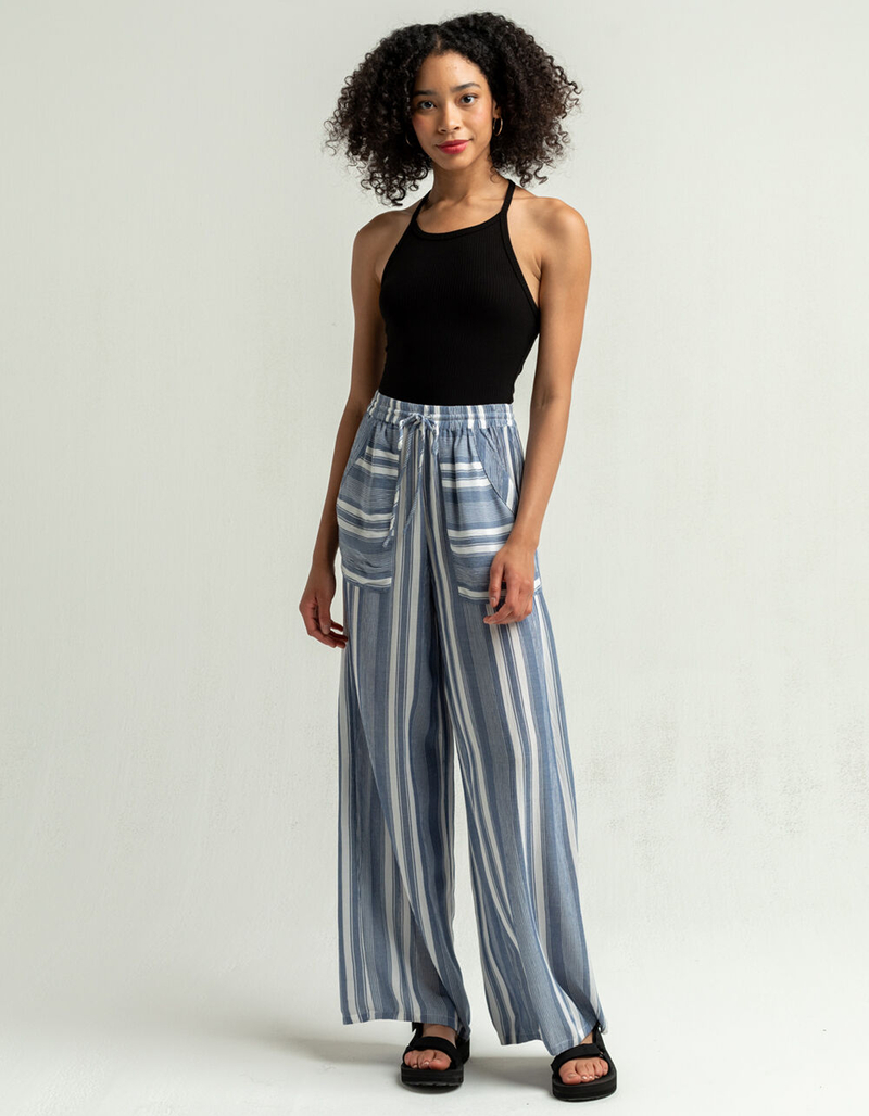 BILLABONG Wandering Heart Womens Pants - BLUE/WHITE - L | Tillys