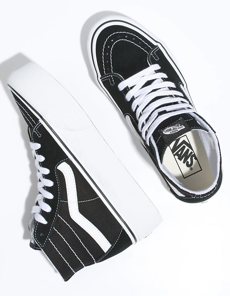 VANS Sk8-Hi Tapered Stackform Womens Shoes - BLK/WHT | Tillys