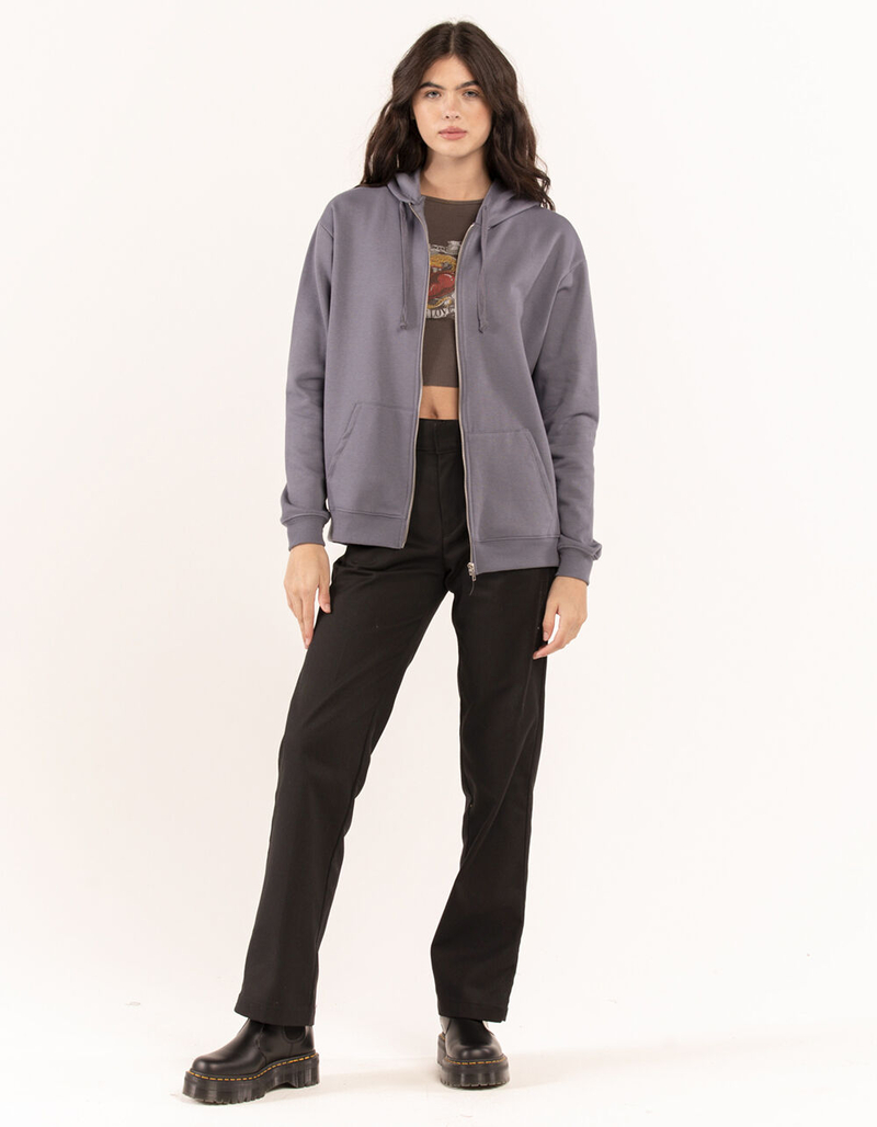 FULL TILT Essentials Womens Oversized Zip Up Hoodie - DUSK | Tillys