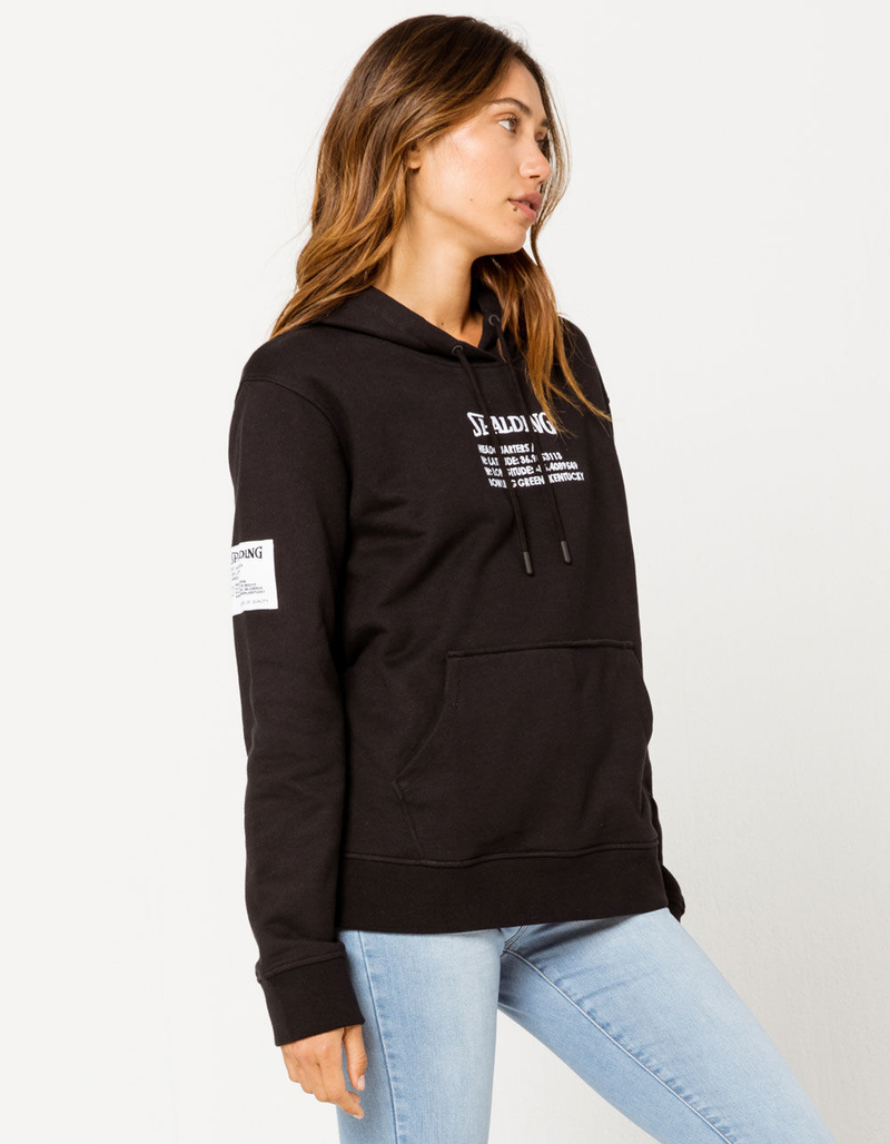 SPALDING Headquarters Womens Hoodie - BLACK - S | Tillys