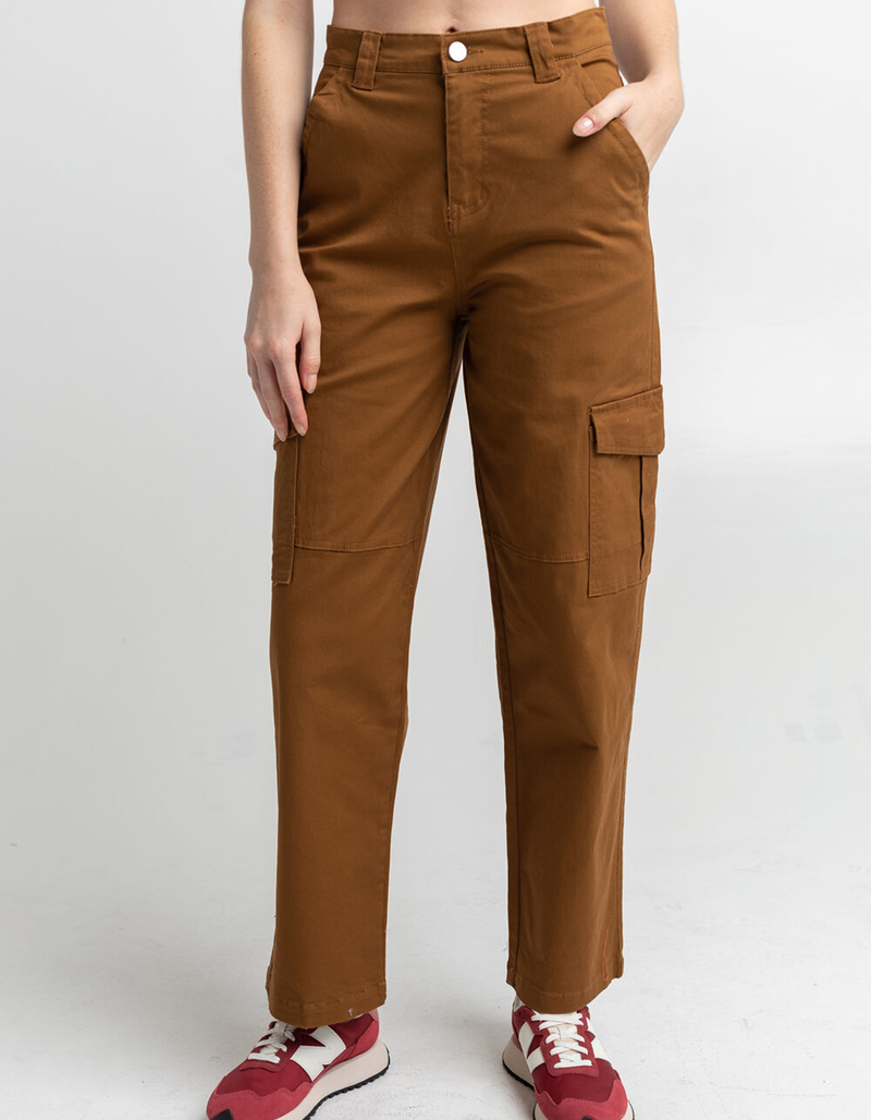 FULL TILT Cargo Wide Leg Womens Pants - CAMEL | Tillys