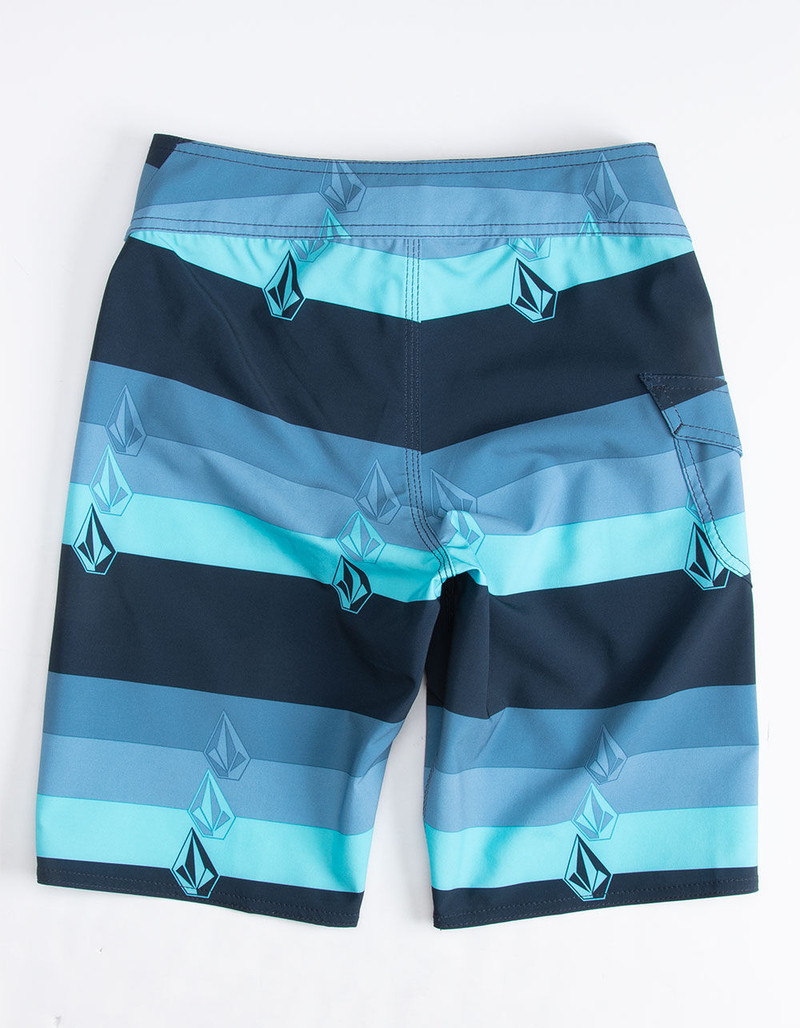 VOLCOM Lido Liney Mod Asphalt Black Boys Boardshorts - ASPHALT BLACK ...